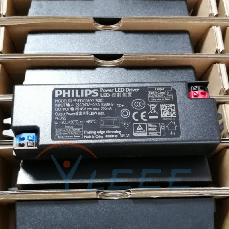 PHILIPS Power LED Driver LED控制装置 MODEL型号:PDC030G-700C OUTPUT输出45dcV max ...