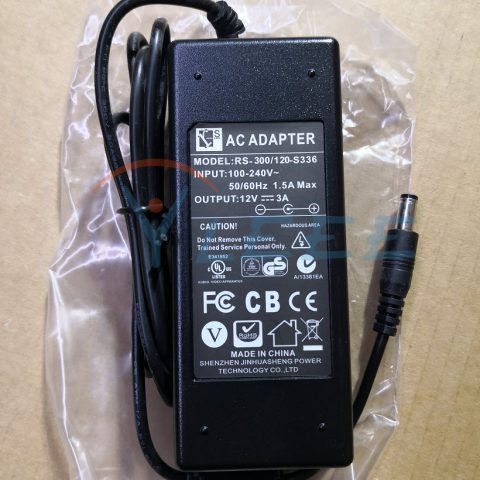 全新12V3A电源AC ADAPTER MODEL:RS-300/120-S336（不含输入AC电源线） | 一乐电子