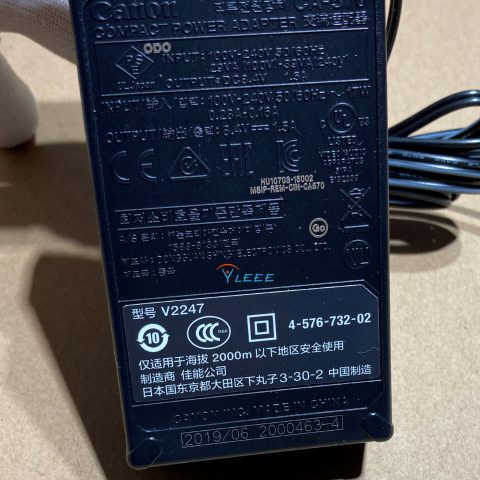 Canon CA-570 Compact Power Adapter交流适配器 DC8.4V1.5A 佳能型号V2247 | 一乐电子