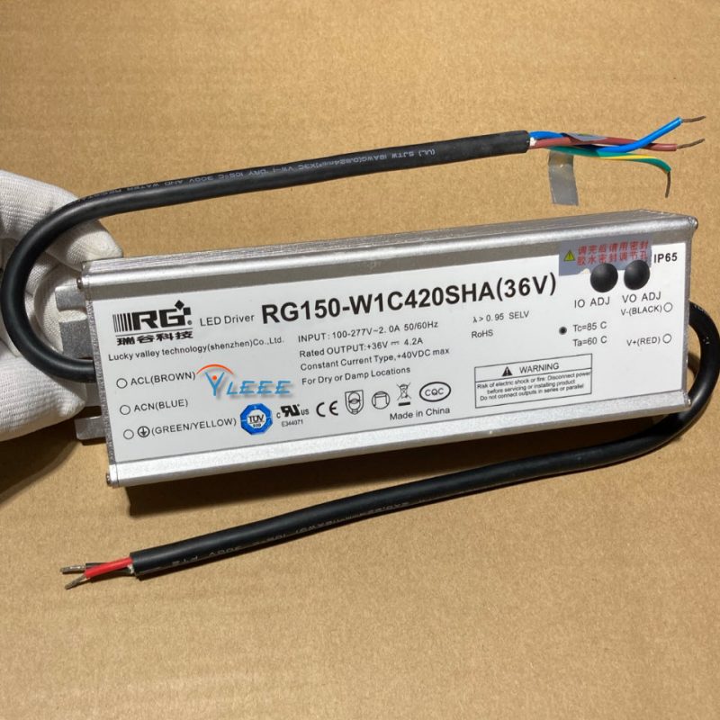 RG150-W1C420SHA 36V4.2A 150W LED Driver瑞谷科技 兼容MOSO LED控制装置 LSC-150V036 ...